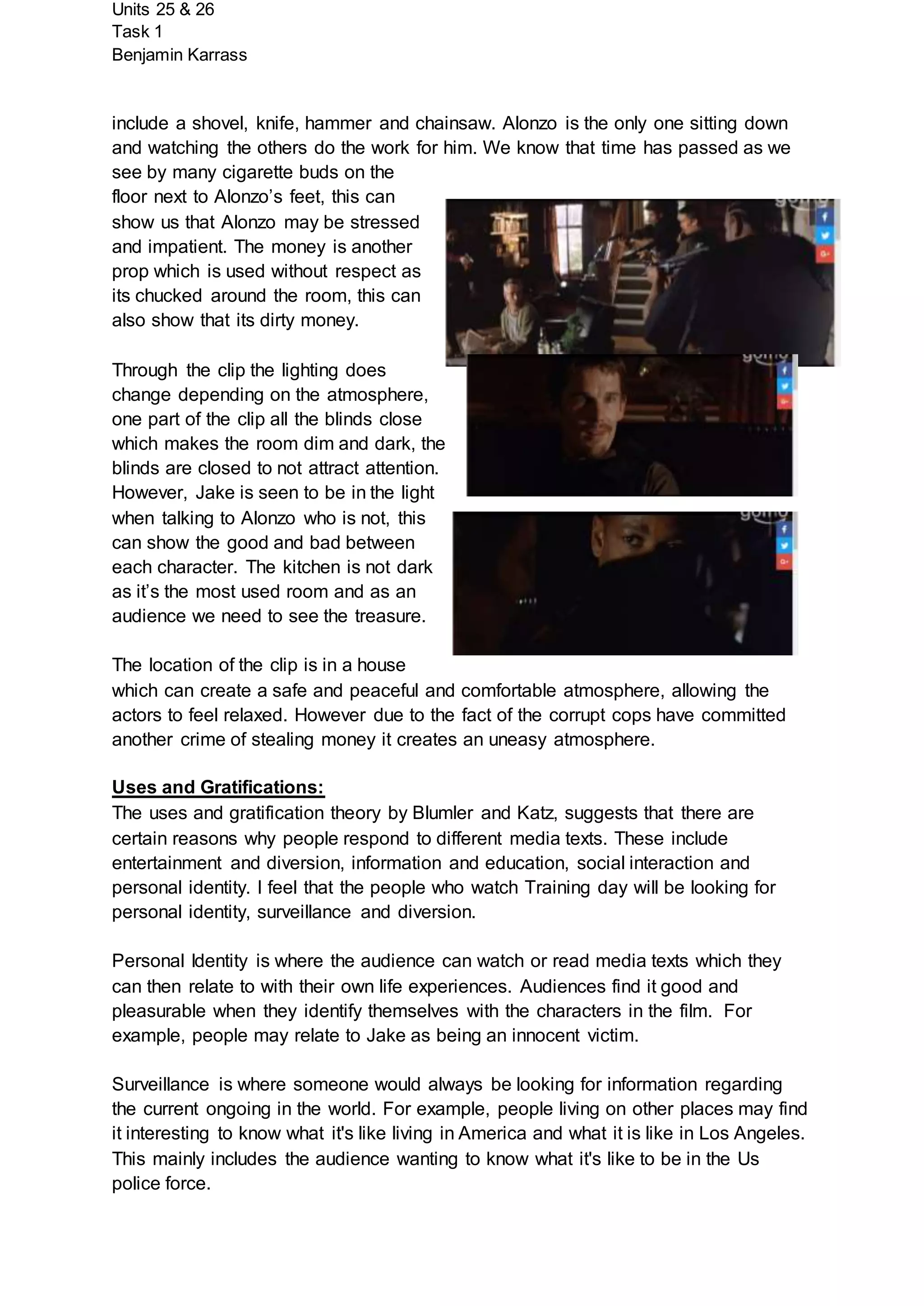 Training day analysis | DOCX