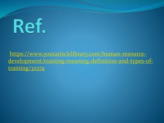 Training (Definitions, Types and Reasons) | PPTX | Vocational Training ...