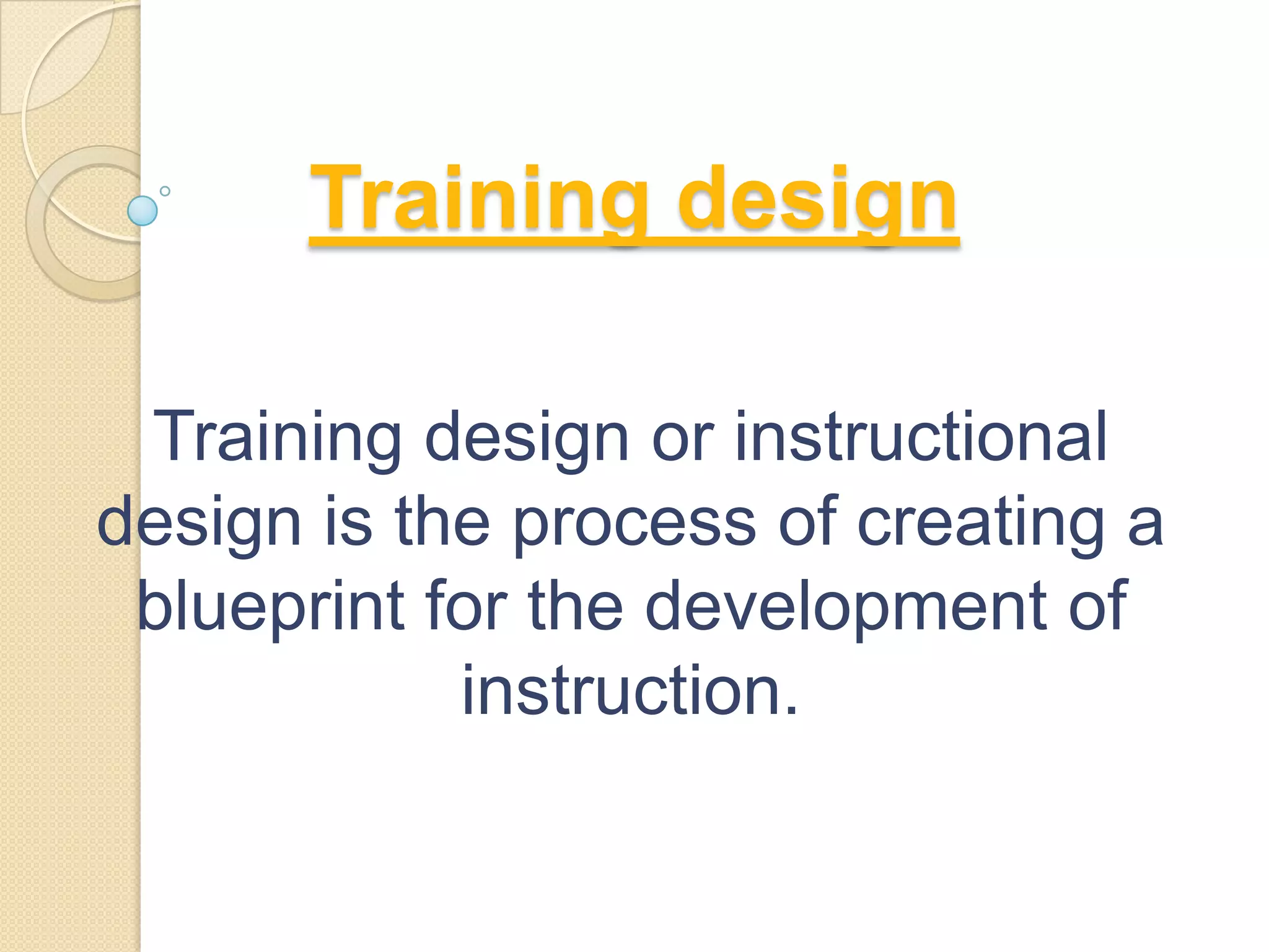 Training design | PPTX