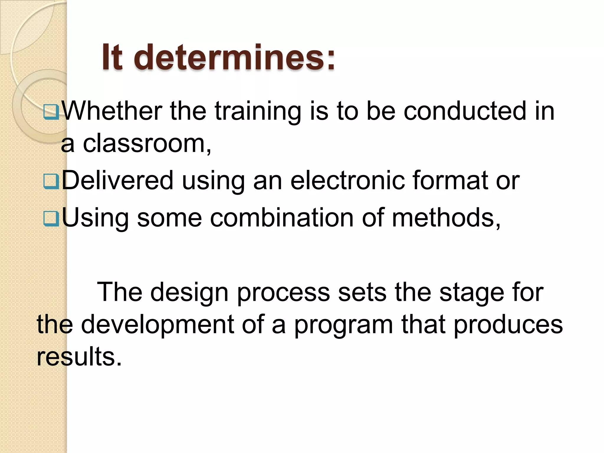 Training design | PPTX