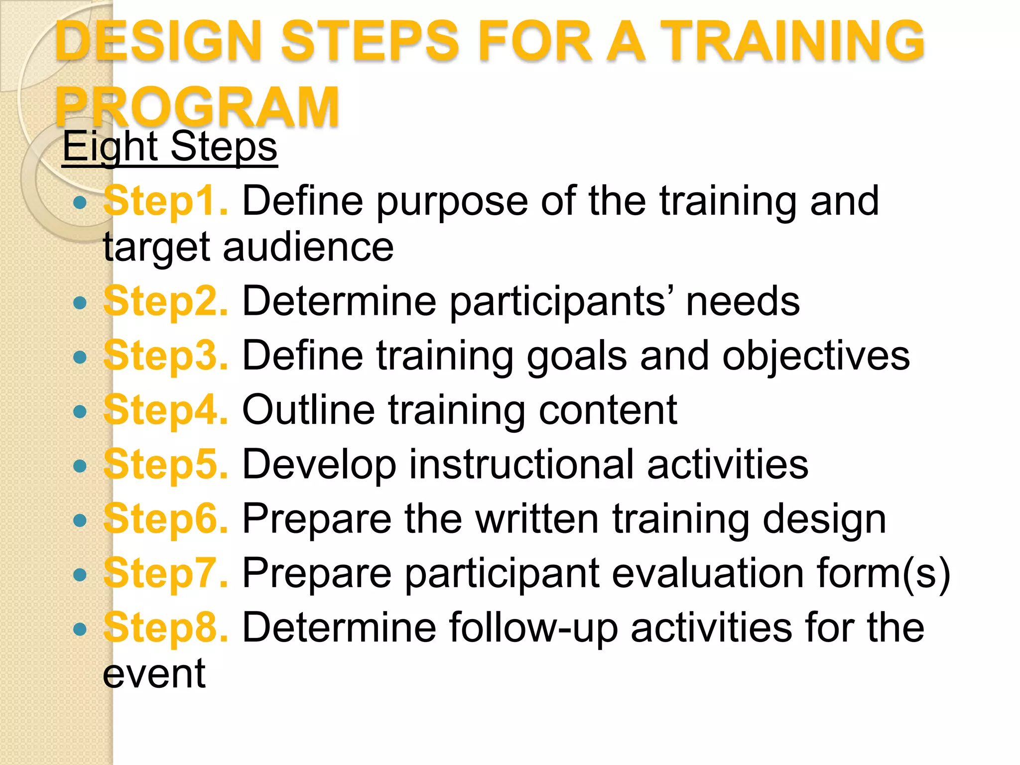 Training design | PPTX