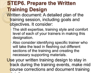 Training design | PPTX
