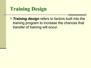 Training design | PPT