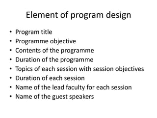 Training design | PPT