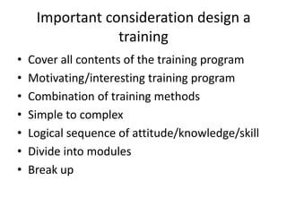 Training design | PPTX
