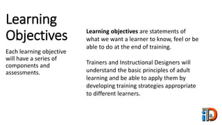 Training design | PPTX | Business Administration | Business