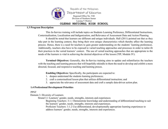 TRAINING DESIGN FOR INSET 2023.docx