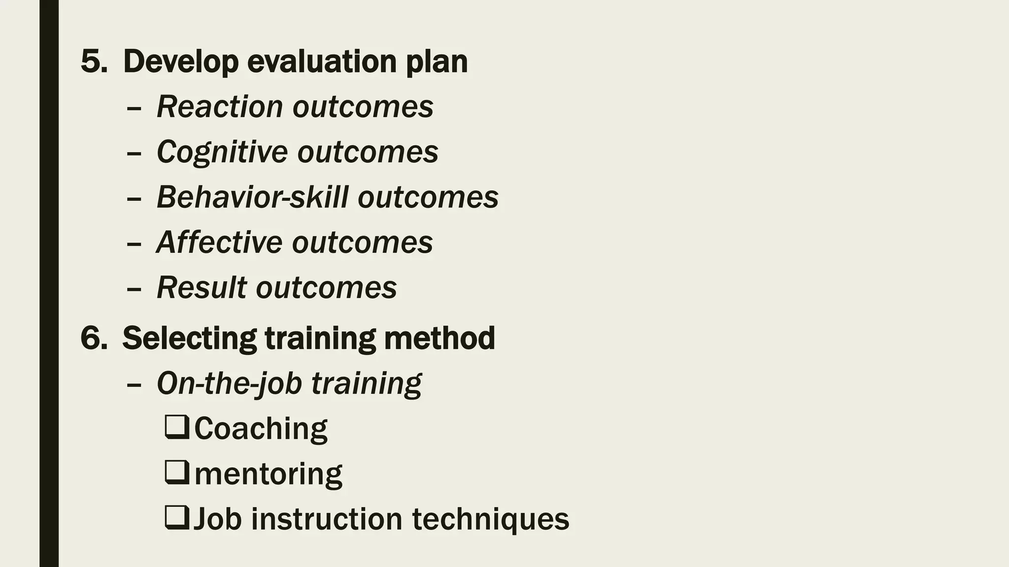 Training design process | PPTX