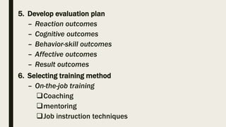 Training design process | PPTX