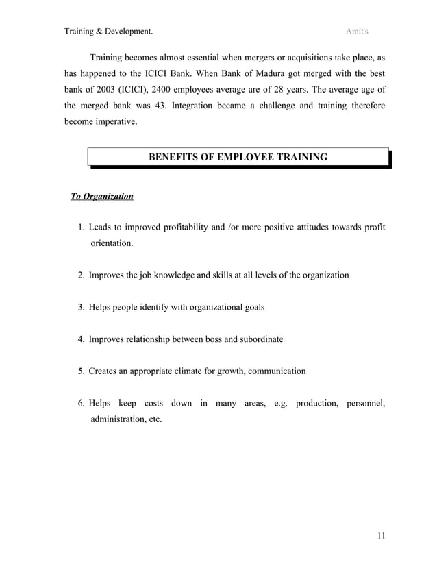 Training & development | PDF