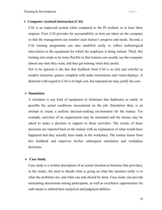 Training & development | PDF