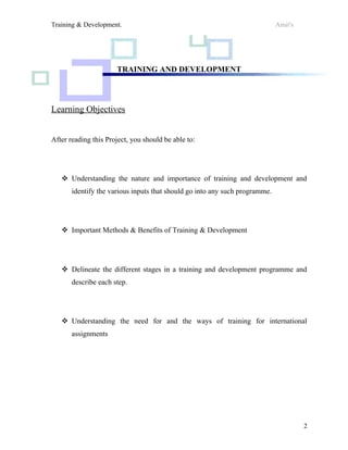 Training & development | PDF