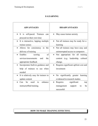 Training & development | DOC
