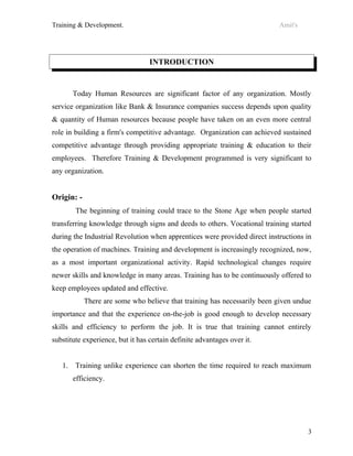 Training & development | PDF