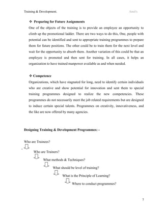 Training & development | PDF