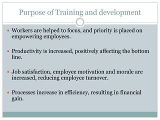 Training & development | PPTX