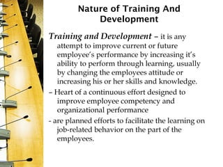 Training&development | PPT