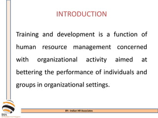 Training & Development | PPTX