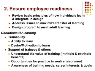 Employee Training & development | PPTX