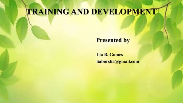 Training & development..ppt
