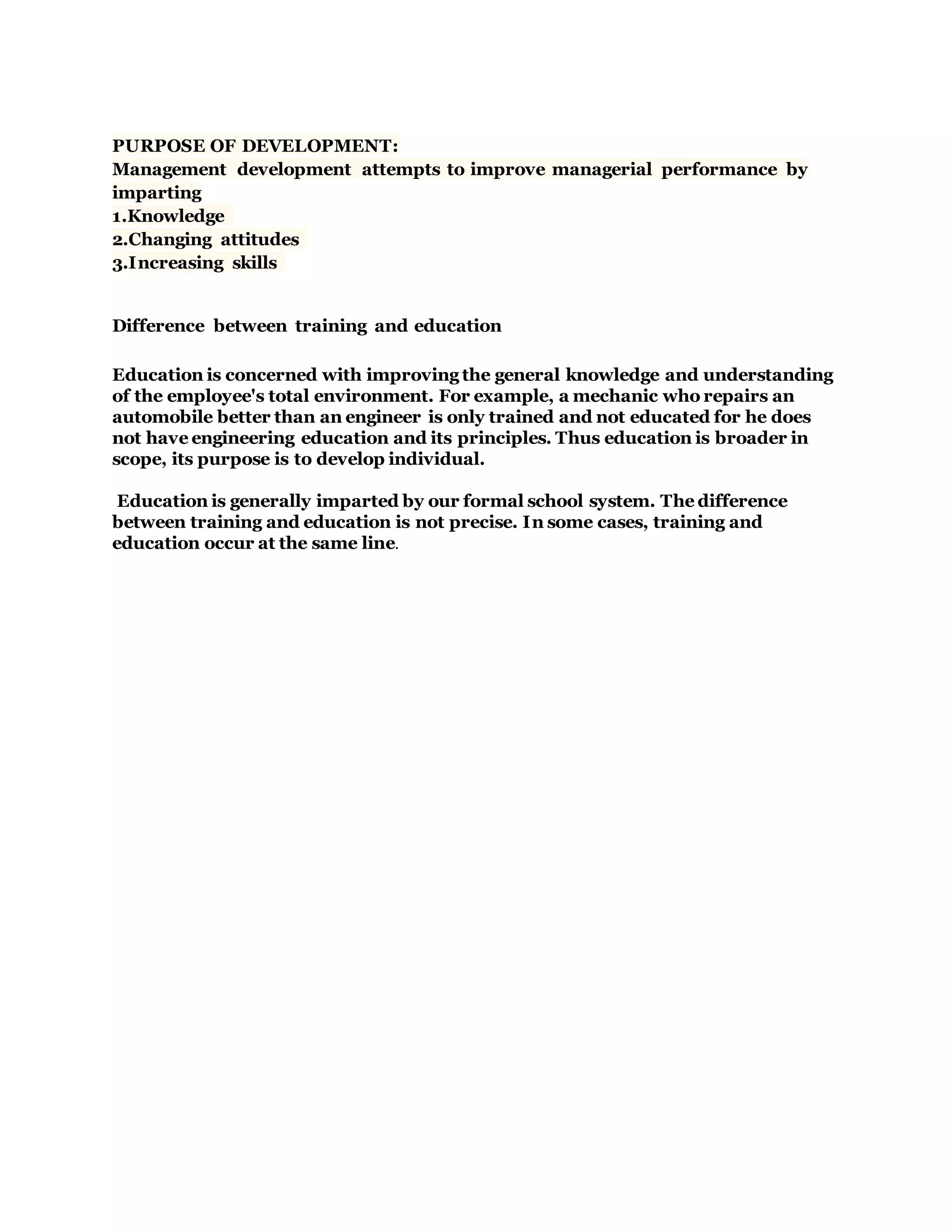 Training & development | PDF