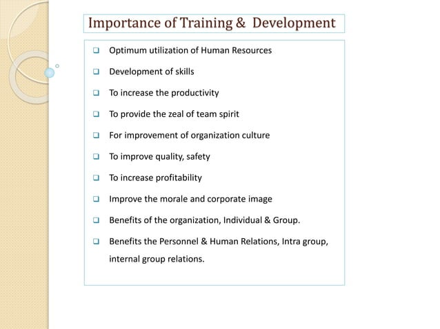 Training & Development | PPT
