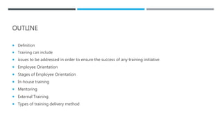 Training & development | PPTX