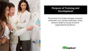 Training and Development in Human Resource Management | PPT