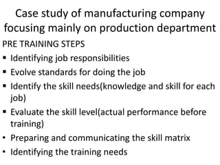 Training & Development- A study of skill matrix | PPTX | Education