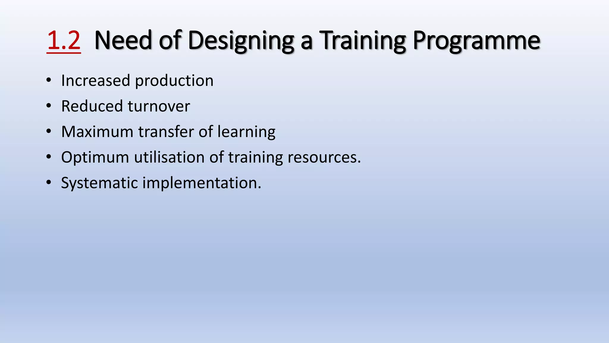 Training & Development - Designing a training program - key factors ...