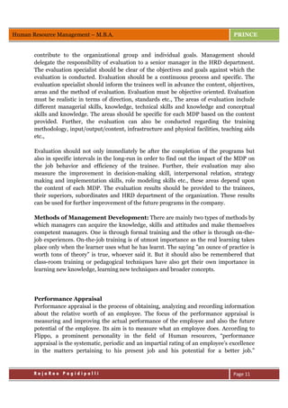 Training & Development and Performance Appraisal by Raja Rao Pagidipalli | PDF