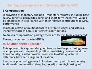 Training, development and compensation in mnc | PDF