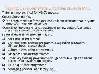 Training, development and compensation in mnc | PDF