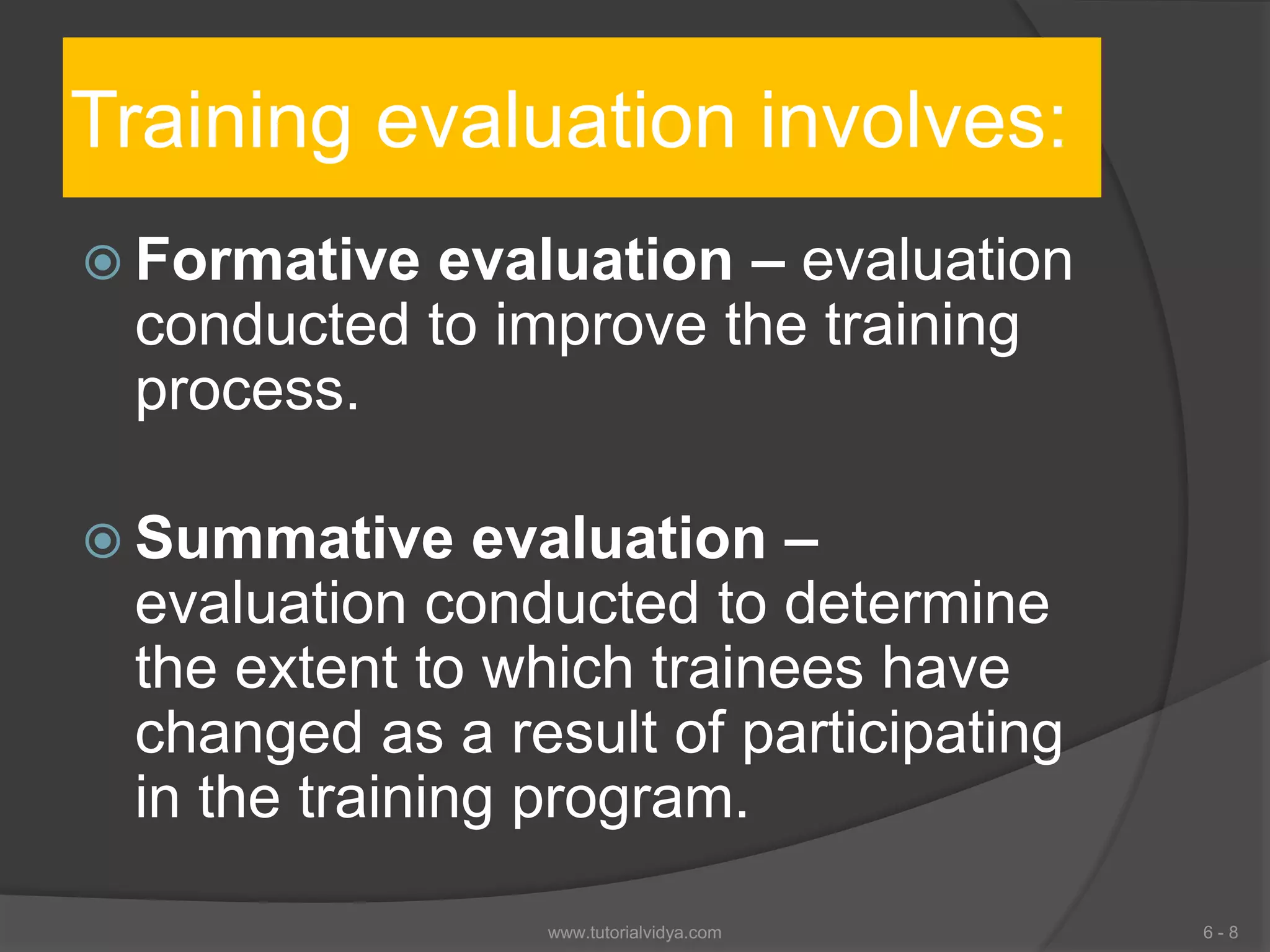 Training & development evaluation | PPSX