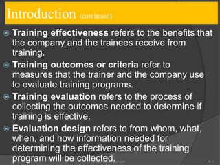 Training & development evaluation | PPSX