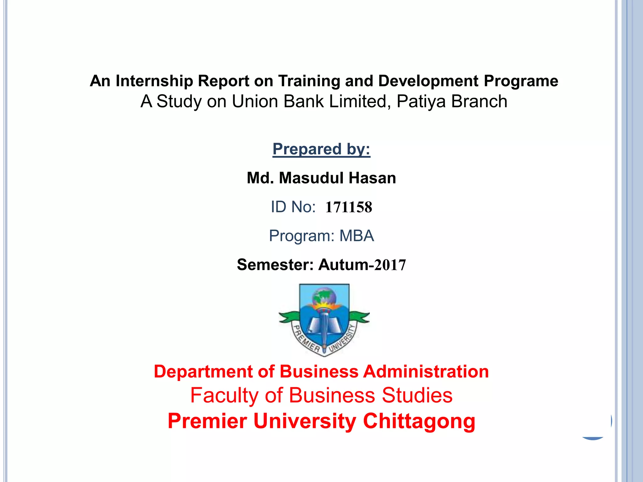 Training & development Program PPS | PPT