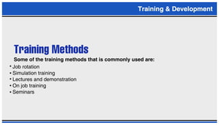 TRAINING AND DEVELOPMENT PPT | PPT