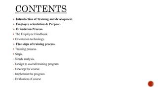 Training & development slides | PPTX | Human Resources | Business