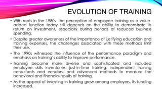 TRAINING & DEVELOPMENT UNIT 1 kerala university kerala university ...