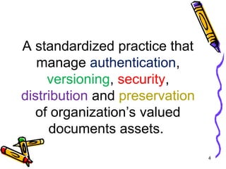 Training On Document Control Appropriately | PPT