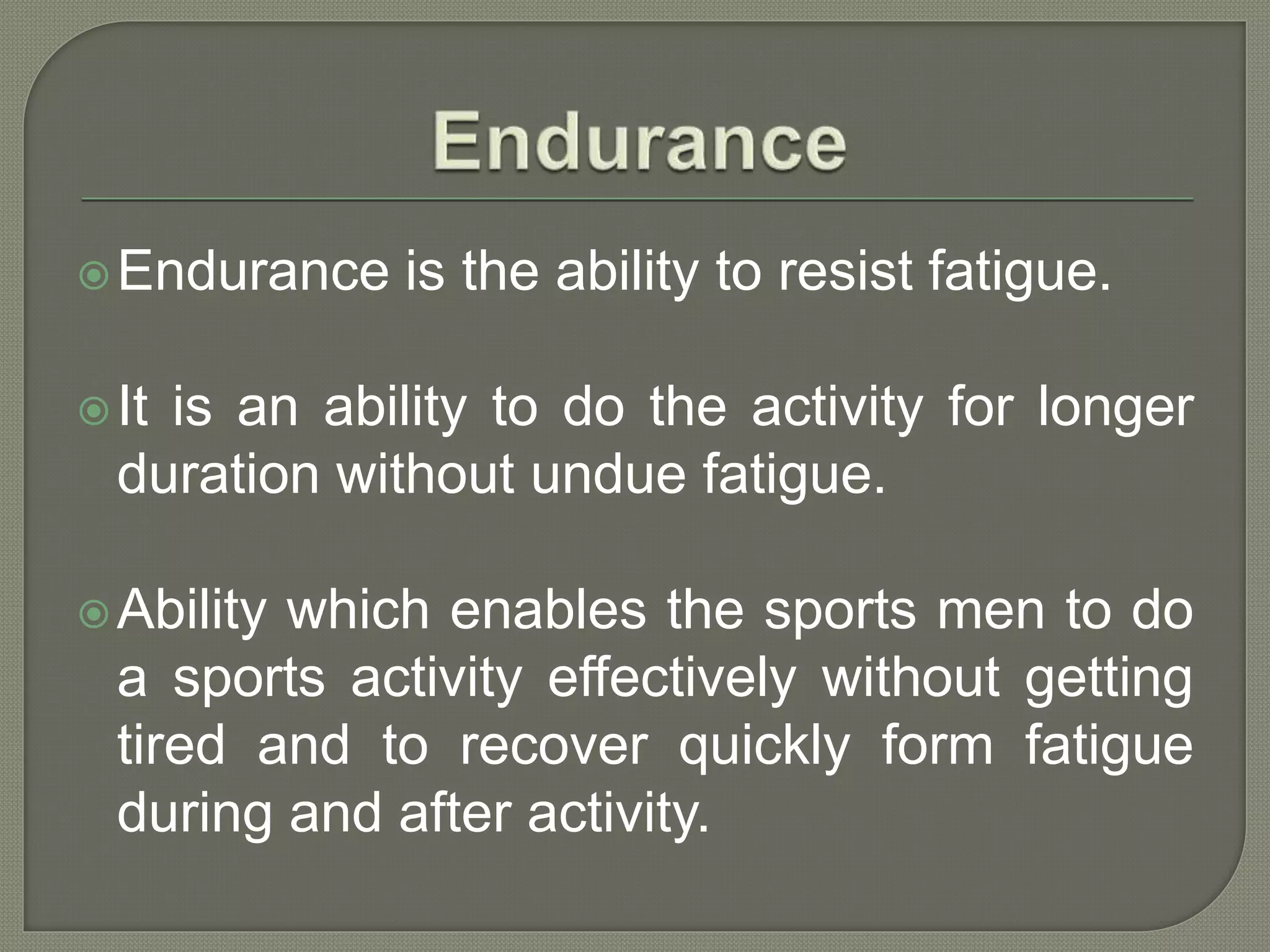 Mean and Methods of Endurance Development | PPTX