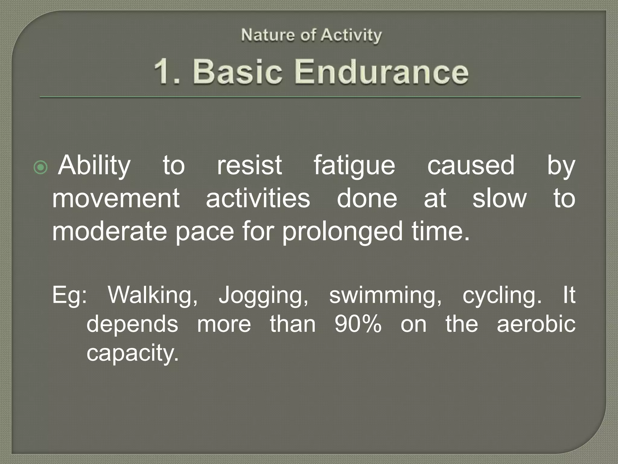Mean and Methods of Endurance Development | PPTX