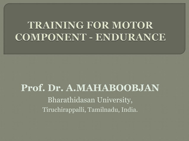 Mean and Methods of Endurance Development | PPTX | Running and Jogging ...
