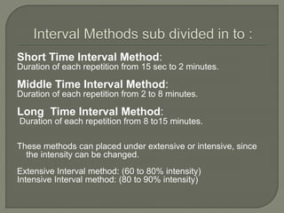 Mean and Methods of Endurance Development | PPTX