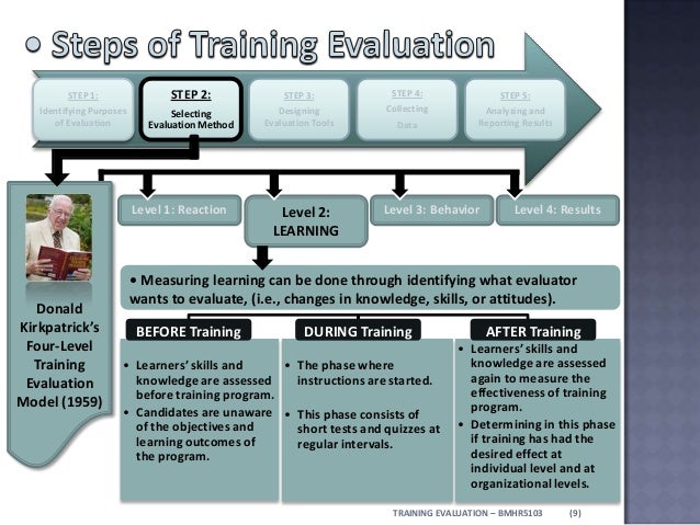 Training evaluation
