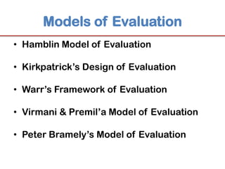 Training Evaluation | PPTX