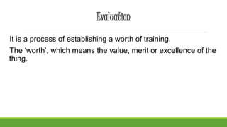 Training evaluation | PPTX