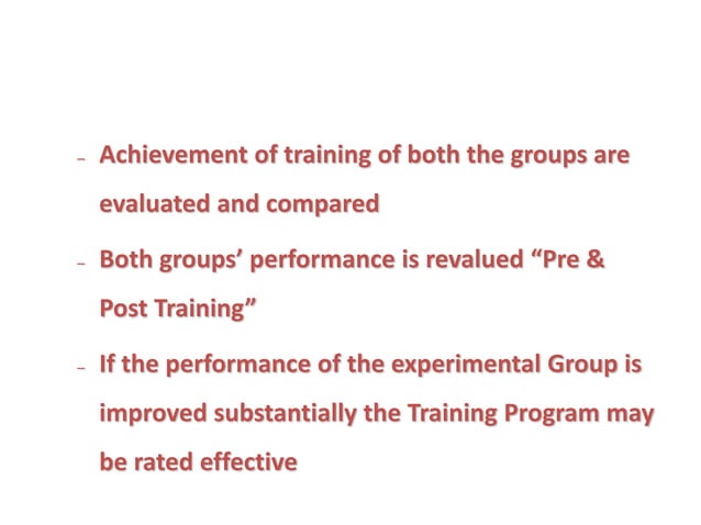 Training Evaluation | PPT