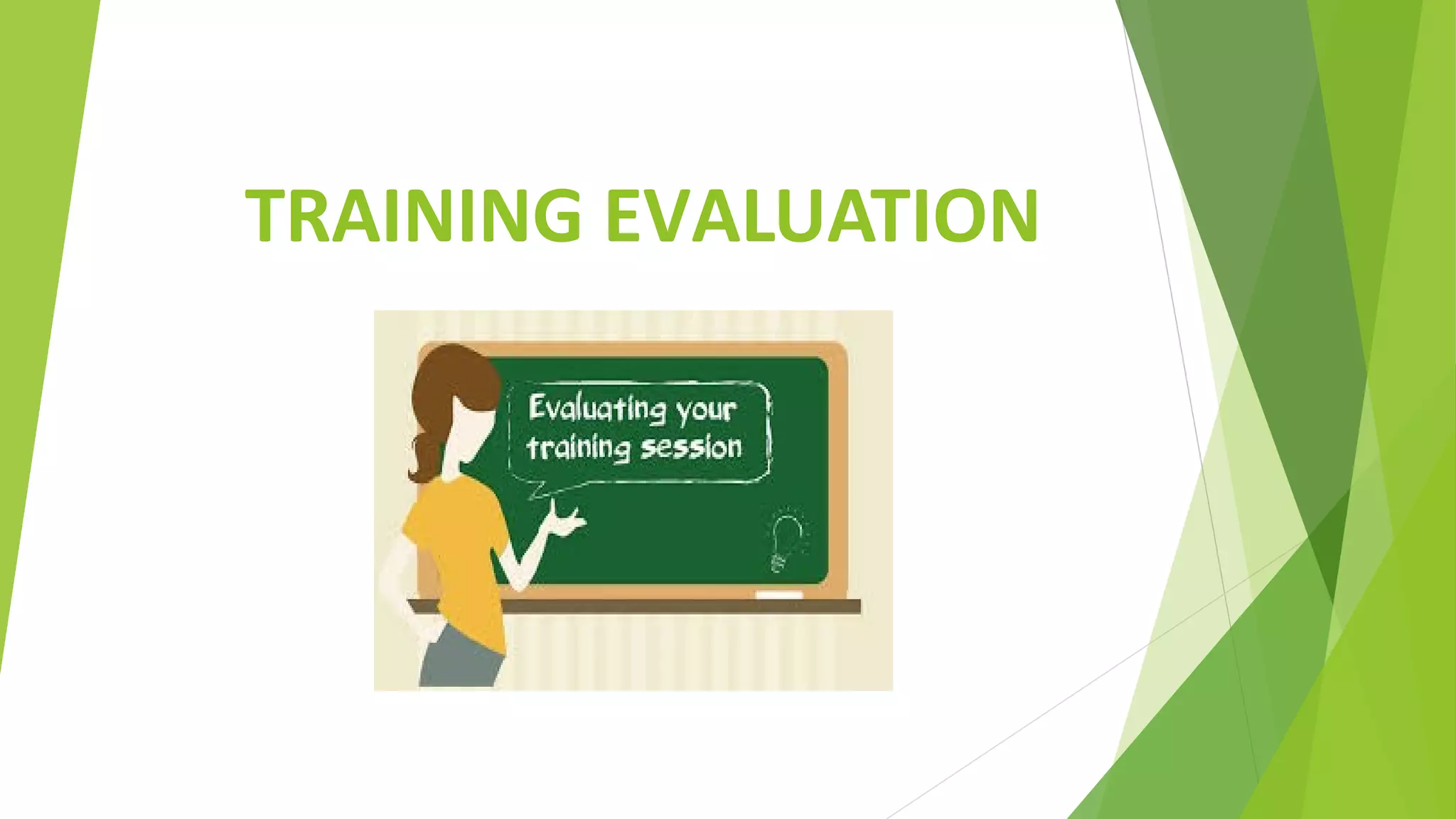 Training evaluation | PPT