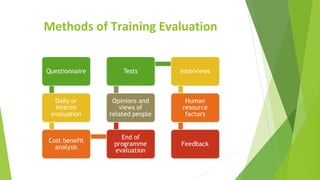 Training evaluation | PPT